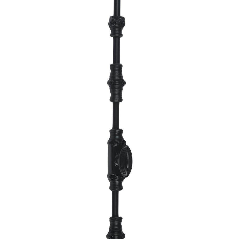 A29 Hardware 6 Feet Cast Iron Plain Style Window Cremone Bolt, Black P ...