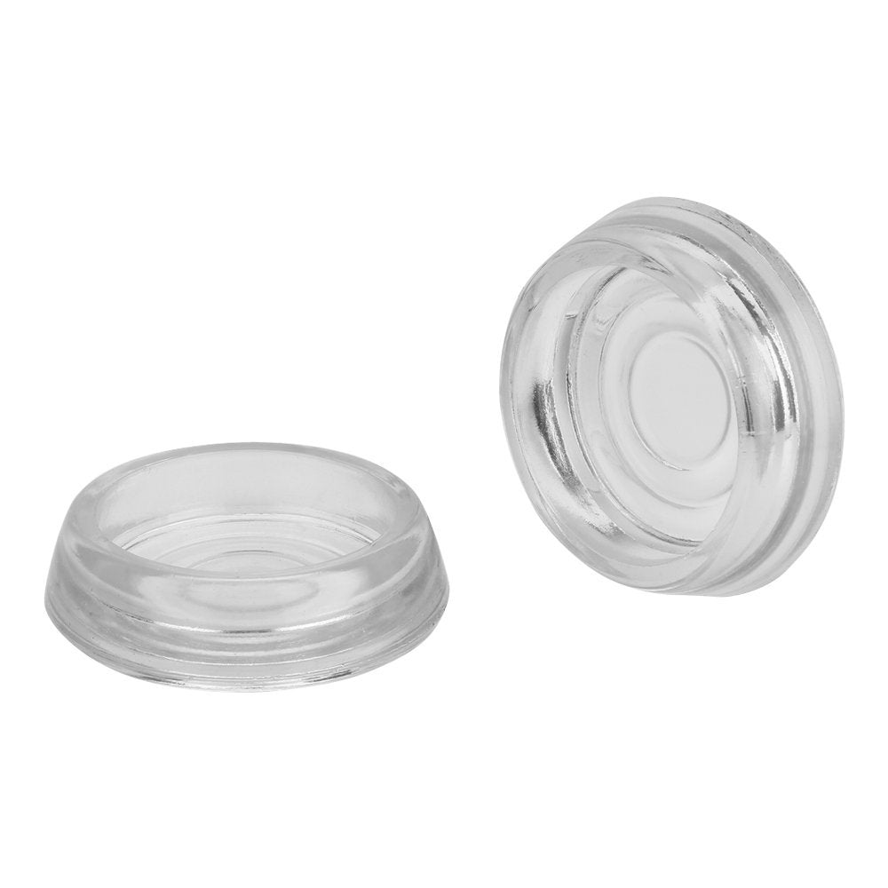 3 Inch Dia. 24-Pack Clear Glass Furniture Coasters / Caster Cups by A2 ...